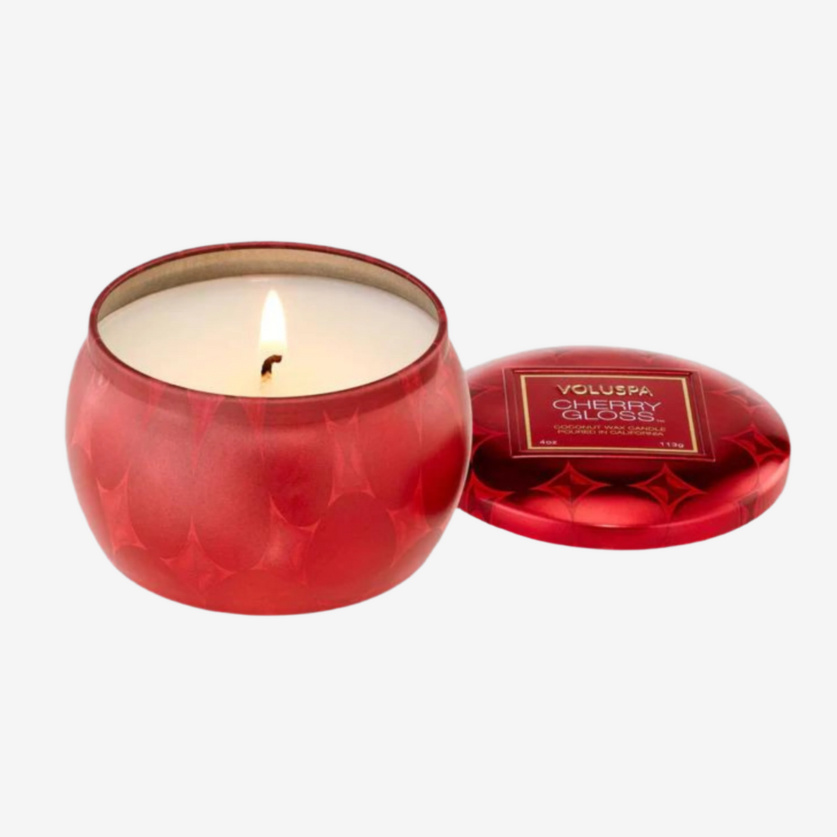 Voluspa - Mini Tin Candle - Cherry Gloss – Empty Vase